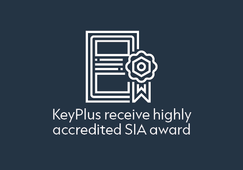 KeyPlus Achieve Highly Accredited SIA Approved Contractor Award